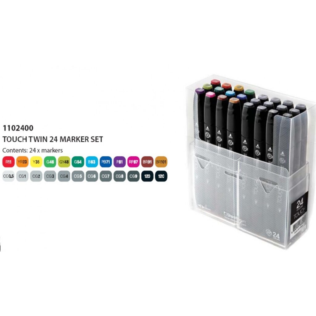 Touch Twin 24 Marker Set - Best Paper Pvt Ltd