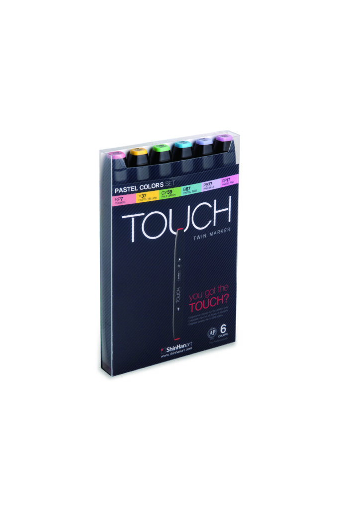 Touch Twin 6 Marker Set Pastel Colors - Best Paper